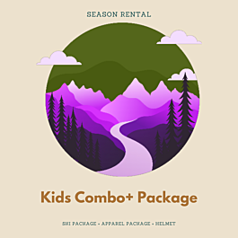 Season Rental - Kids Combo+ Package (Ski + Apparel + Helmet) | MTN Gear