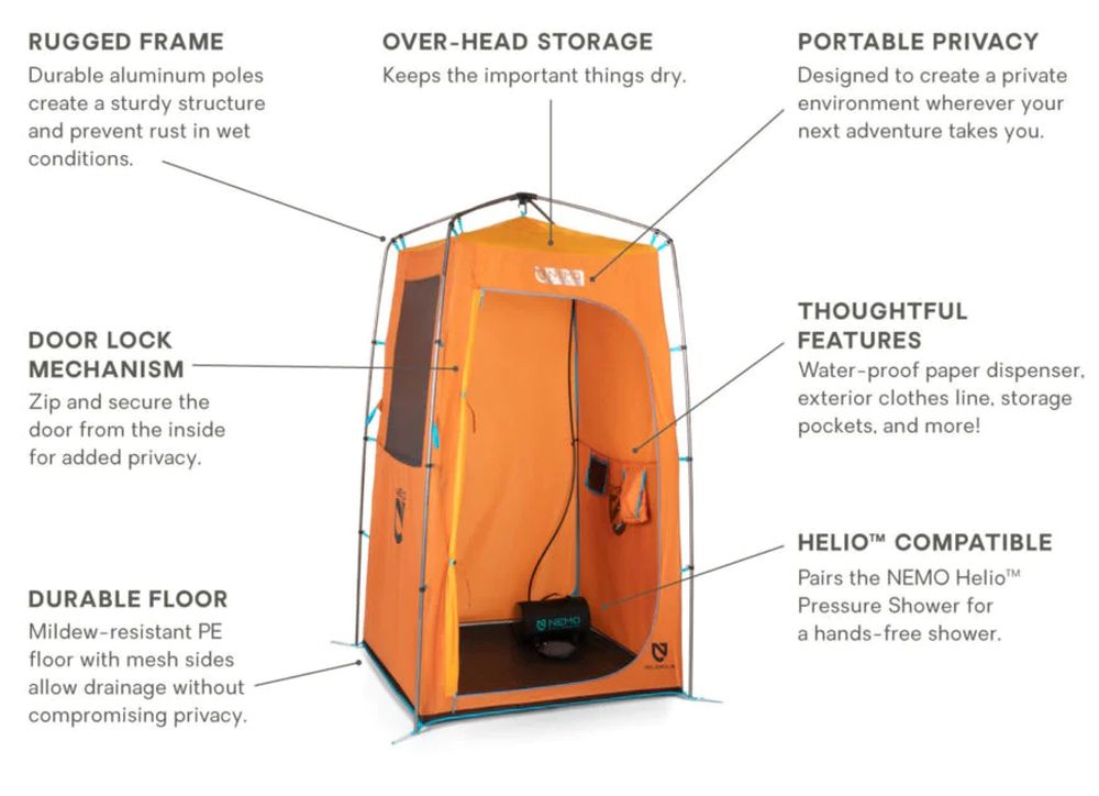Nemo Heliopolis Privacy Shelter & Shower Tent | MTN Gear
